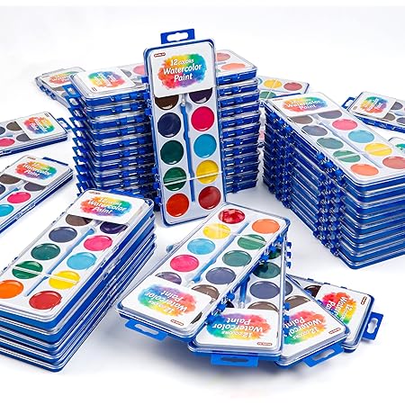 Amazon.com: Shuttle Art 16 Colors Watercolor Paint Set Bulk, 15 Pack ...