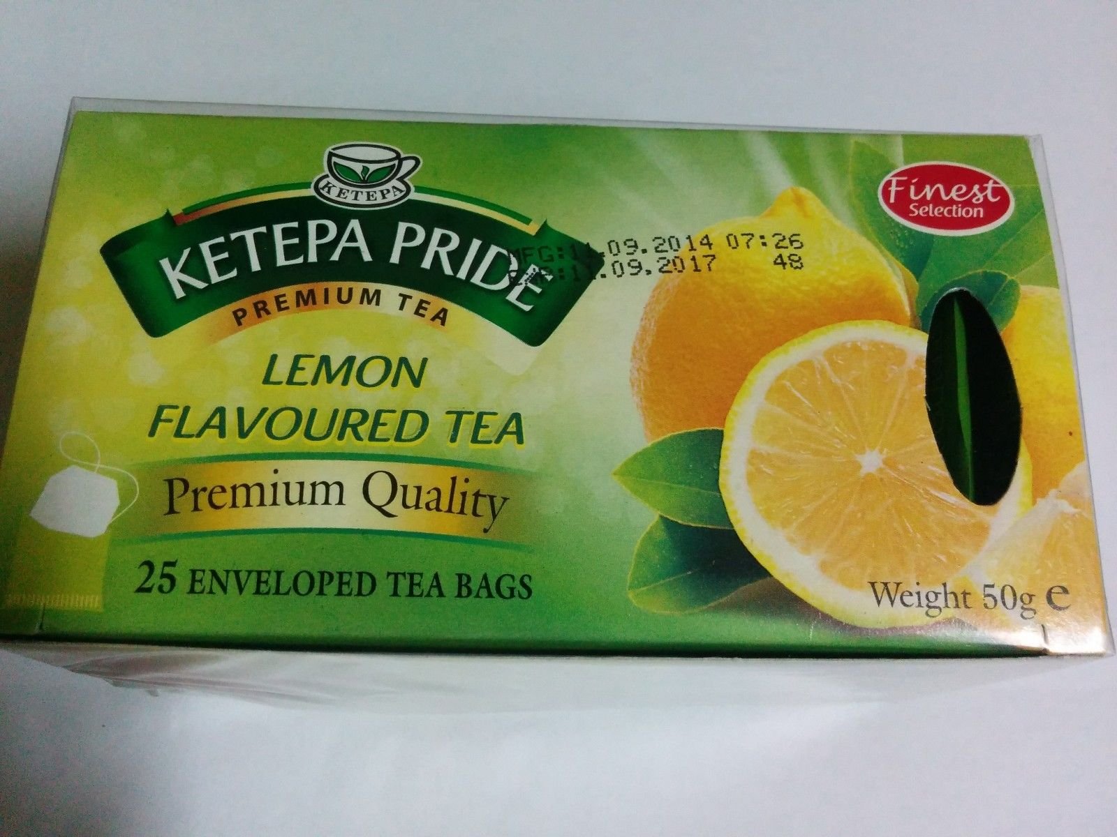 Buy Kenyan Ketepa Pride Lemon Flavoured Enveloped Tea Bags 25 sachets ...