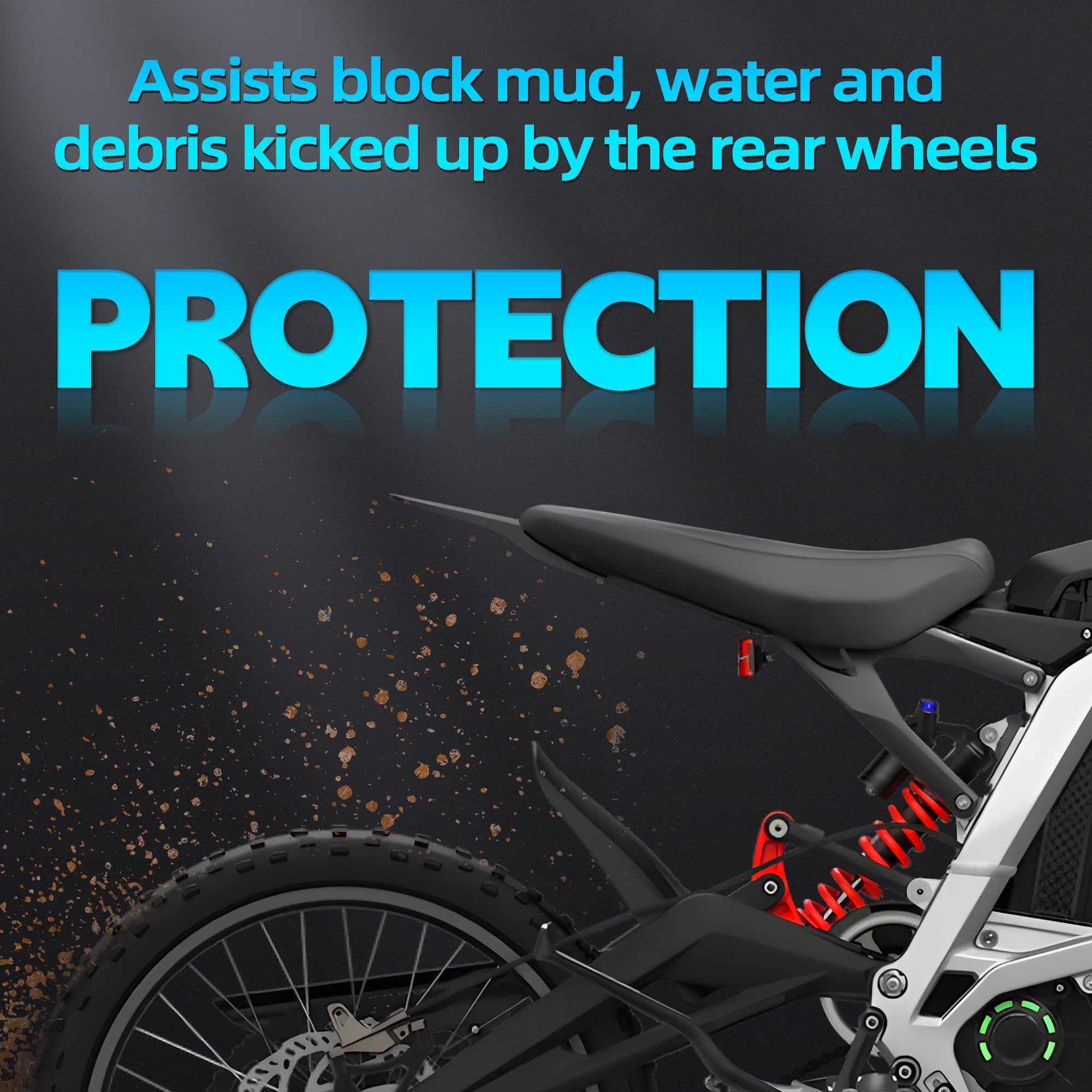 Snapklik.com : JFG RACING Rear Fender For Surron Light Bee