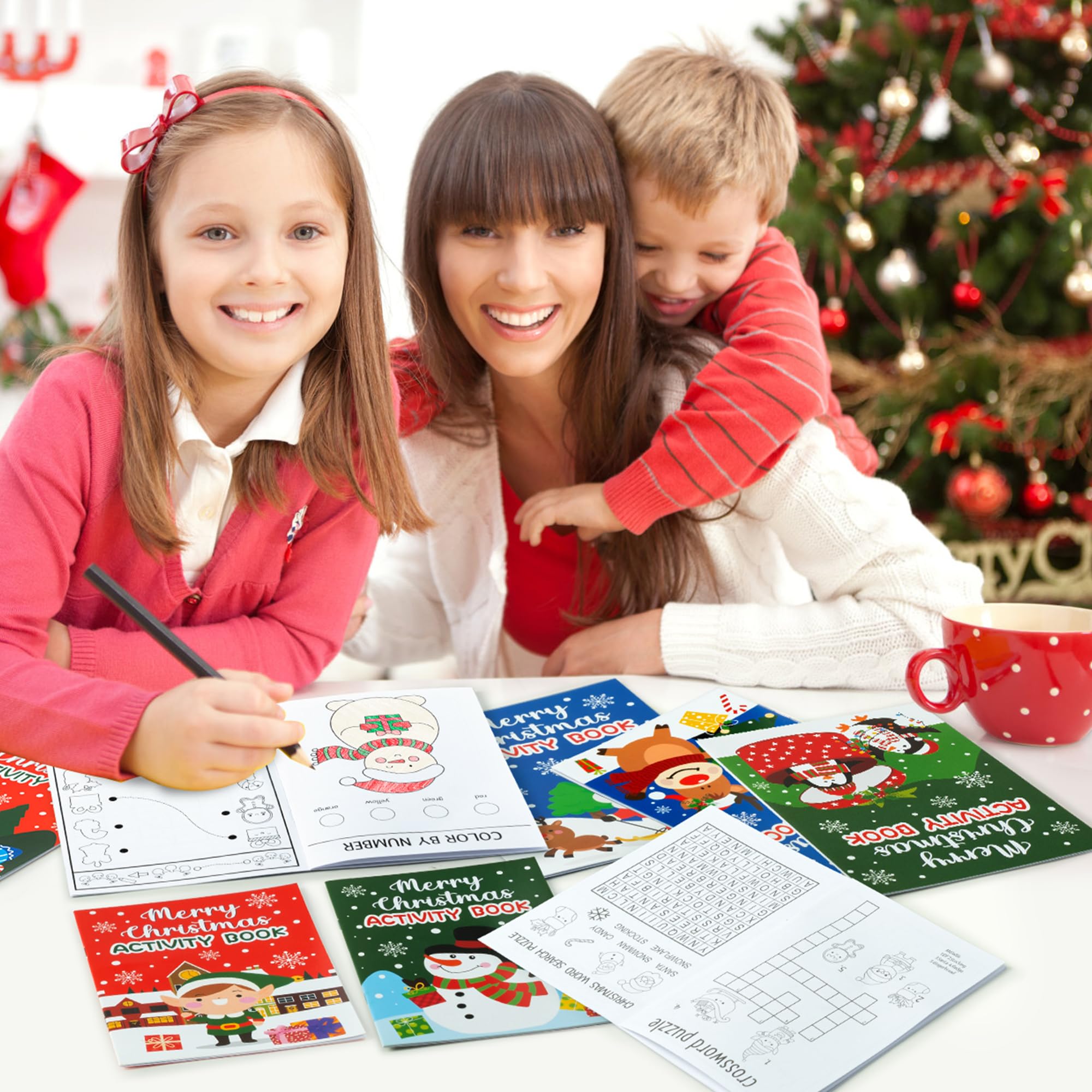 Snapklik.com : Christmas Activity Books For Kids - 24Pcs Merry ...