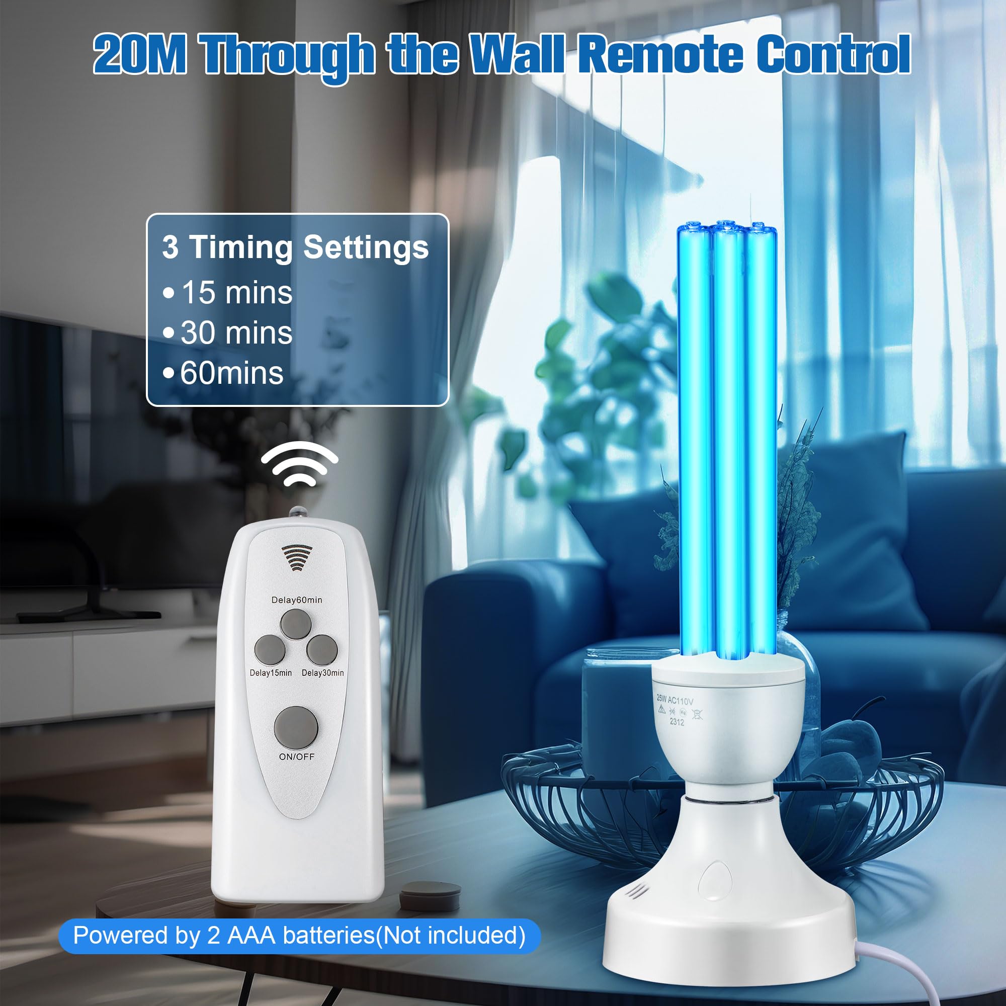 Snapklik.com : Qualirey 25 Watt UV Light, UVC Lamp