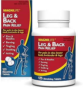 MagniLife Leg & Back Pain Relief, Fast-Acting Pain Relief, Naturally ...