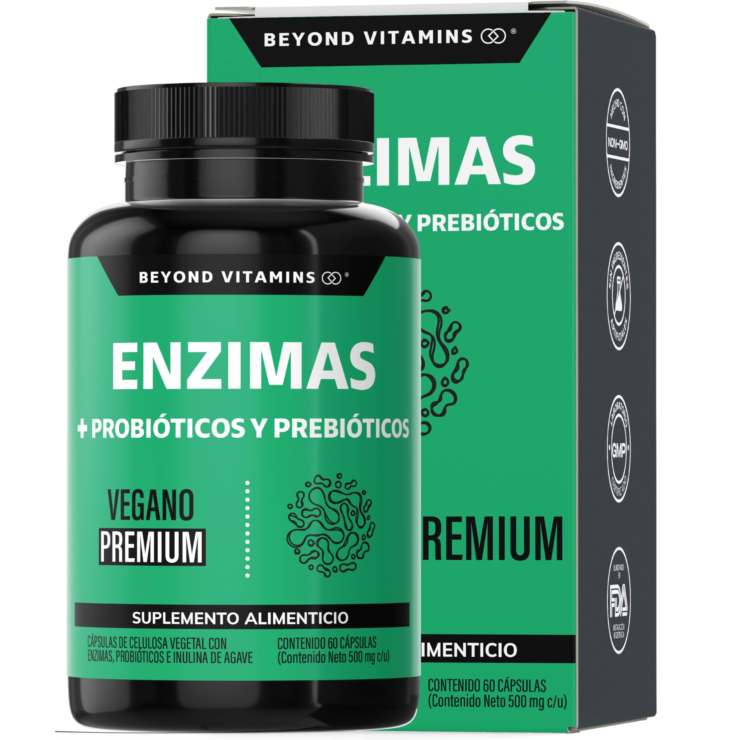 Enzimas Digestivas + Probióticos | Contiene 7 Enzimas Digestivas ...