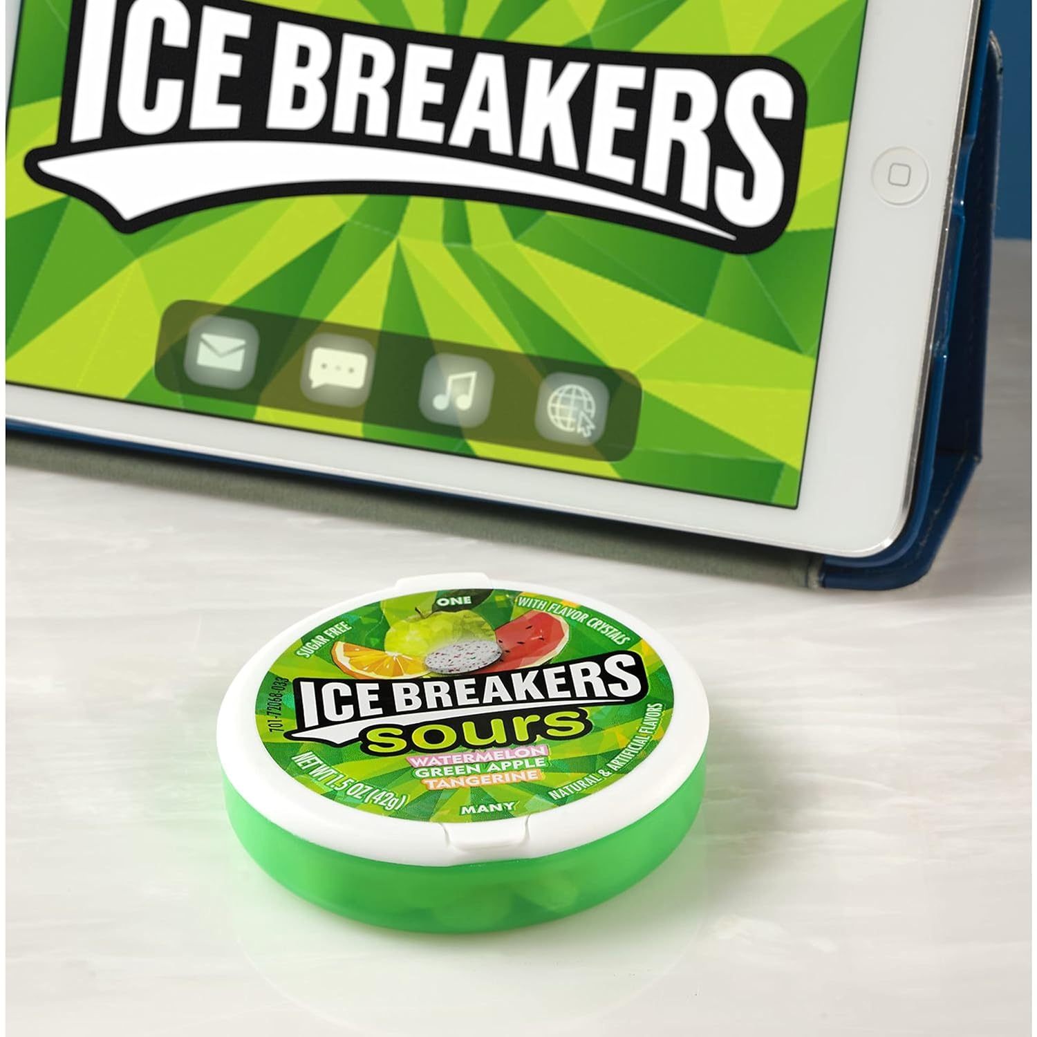 Buy ICE BREAKERS Sours Green Apple, Tangerine and Watermelon Flavored ...