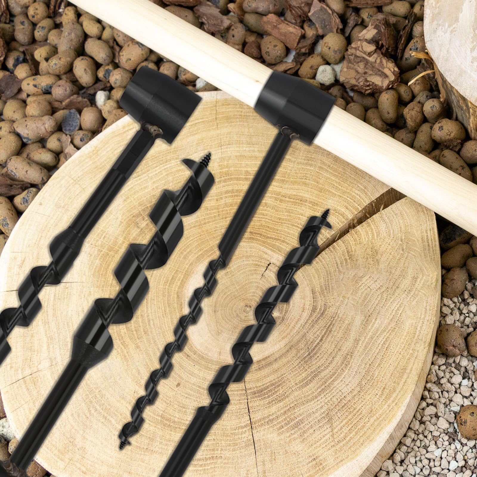AUSTUFF Hand Auger Wood Drill, Scotch Eye Wood Auger Drill Bit for ...