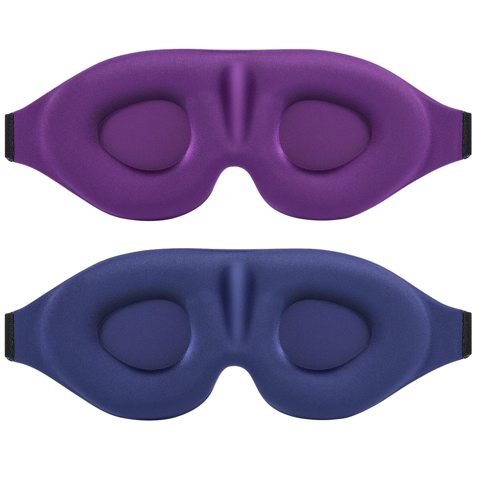 Amazon.com: Sleep Eye Mask for Men Women 2 Pack 3D Contoured Cup ...