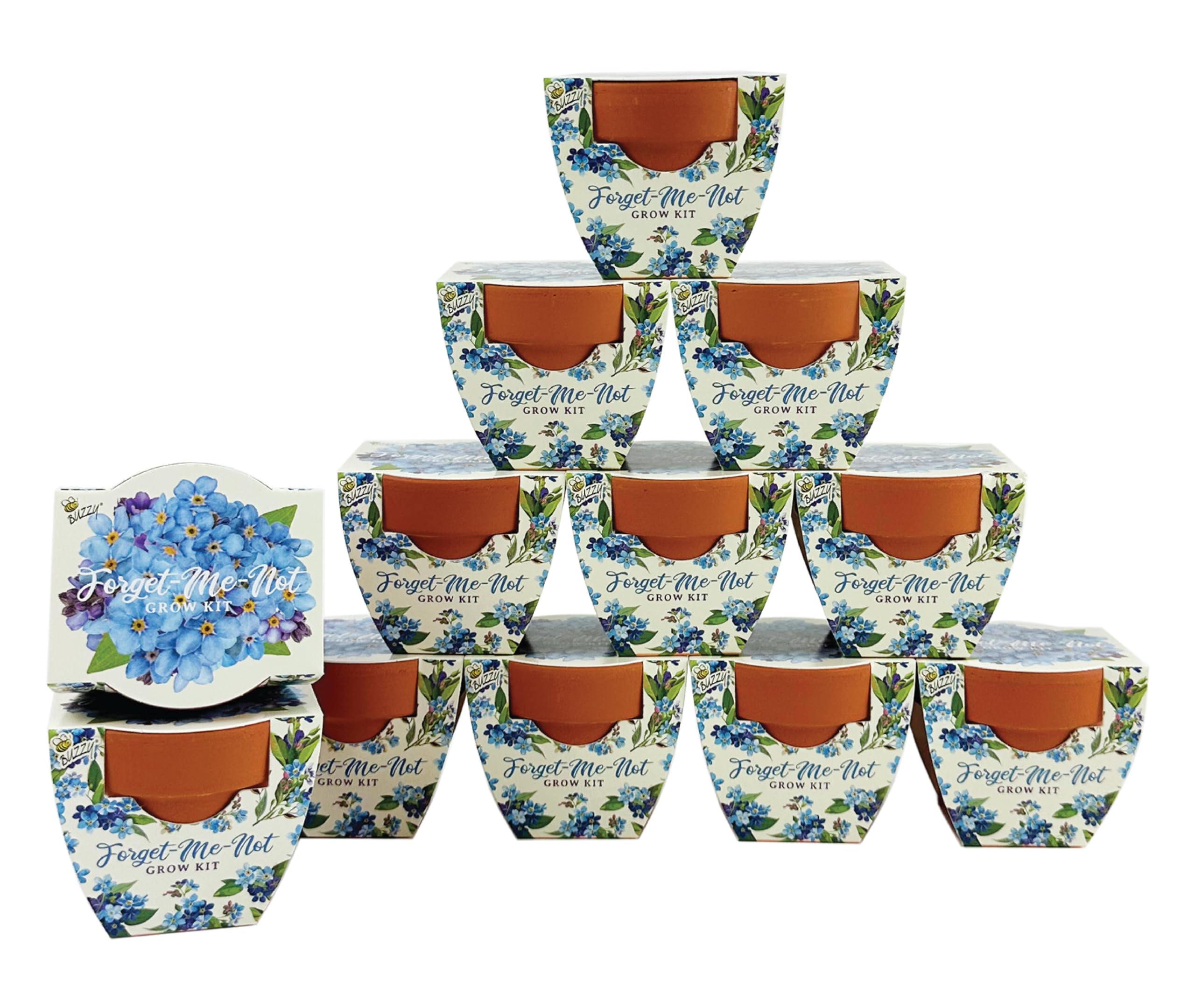 Amazon.com: BUZZY Seeds Terracotta Mini Grow Pots | Herb, Plant, Flower ...