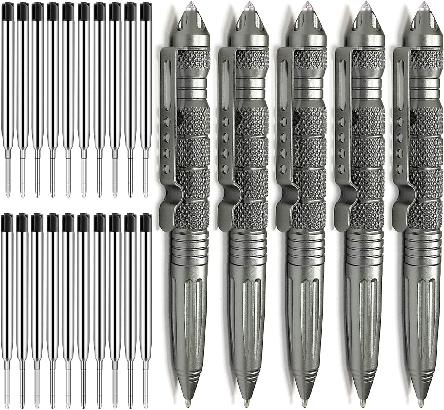 Amazon.com : OIJ 5 Pack Military Tactical Pen Set, Professional Self ...