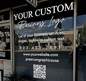 Amazon.com - Customize Your Own Window Decal/Your Company Name or Logo ...