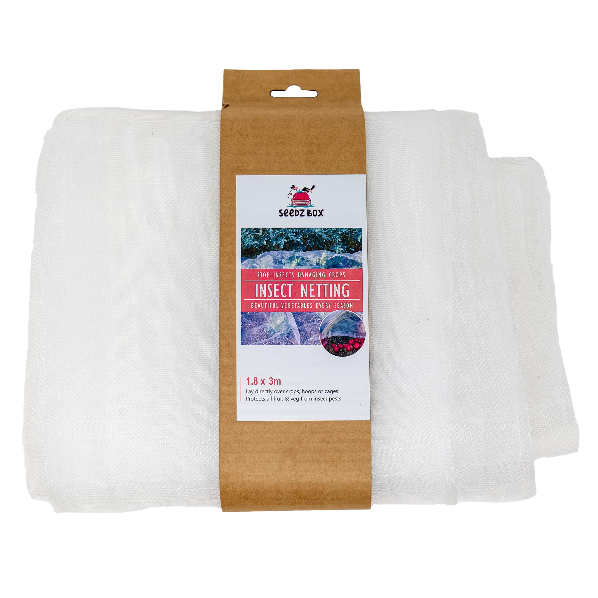 Insect Netting For Vegetables 1.8m x 3m - Keeps Out Birds, Aphids ...