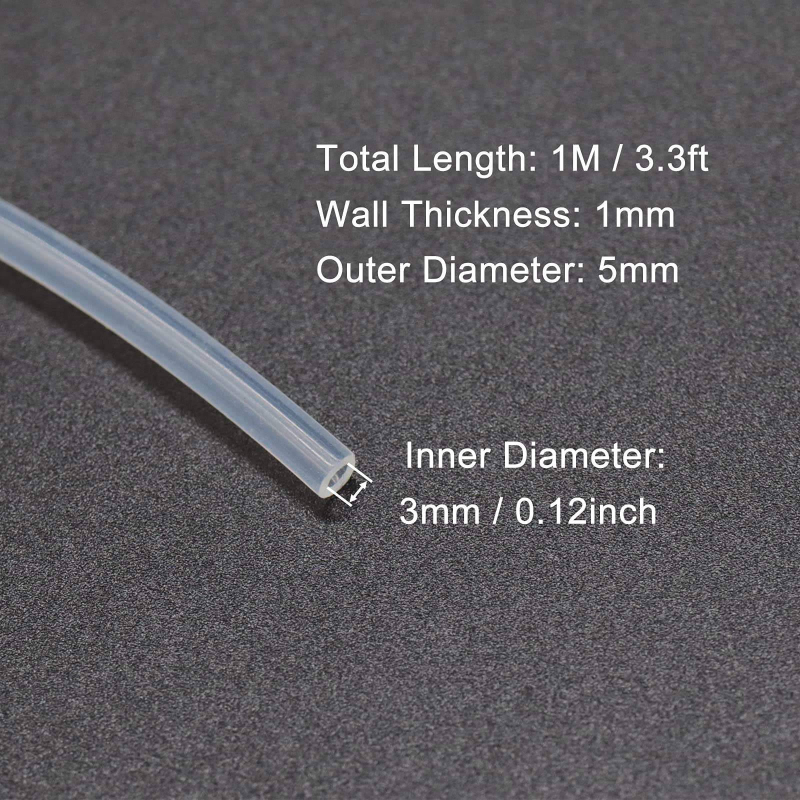 Snapklik.com : VictorsHome Silicone Tubing, 3mm ID X 5mm OD, 3.3ft
