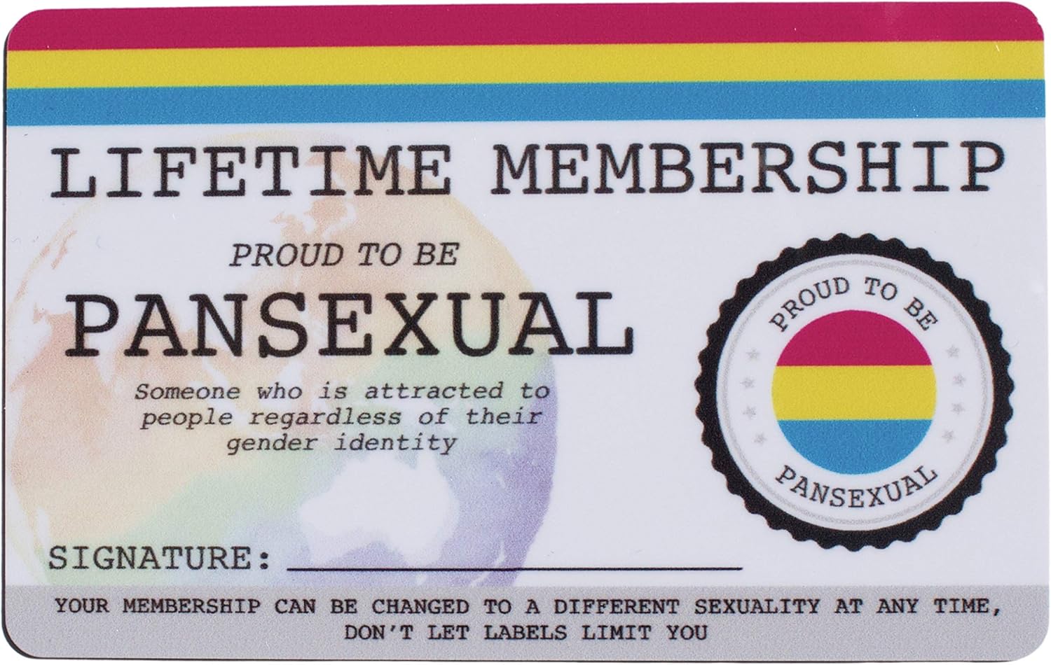 LGBT CARD – Queer World Lifetime Membership Card – LGBT Novelty Gift ...
