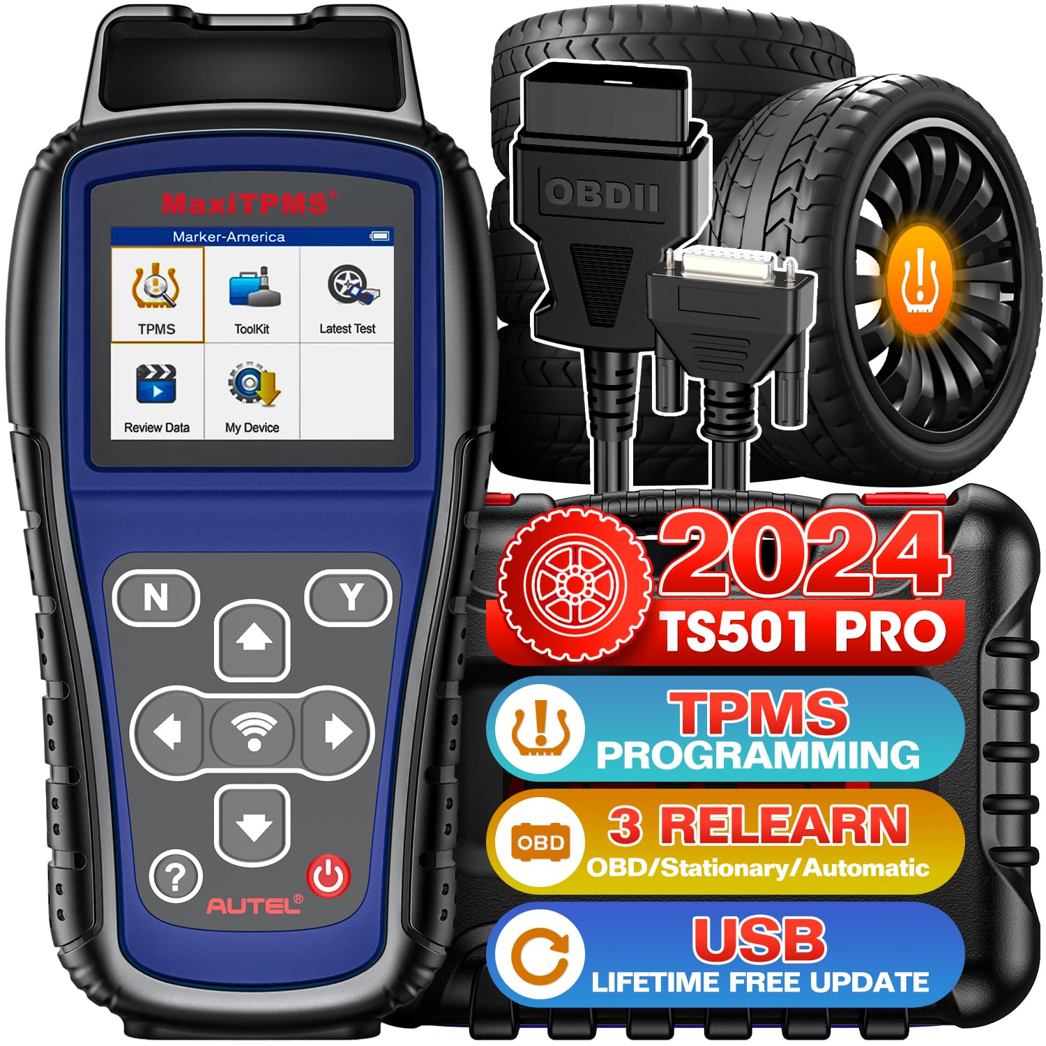 Autel Maxitpms Ts501 Pro Tpms Relearn Tool 2024 Up Of Ts501 Ts408s