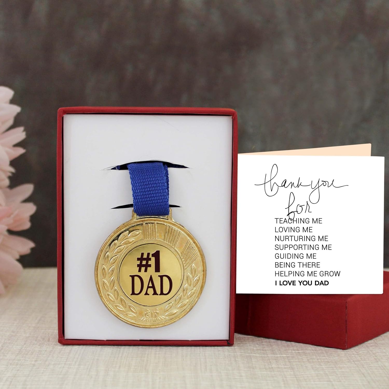 TIED RIBBONS Father Day Gift Set for Dad from Son Daughter Printed ...