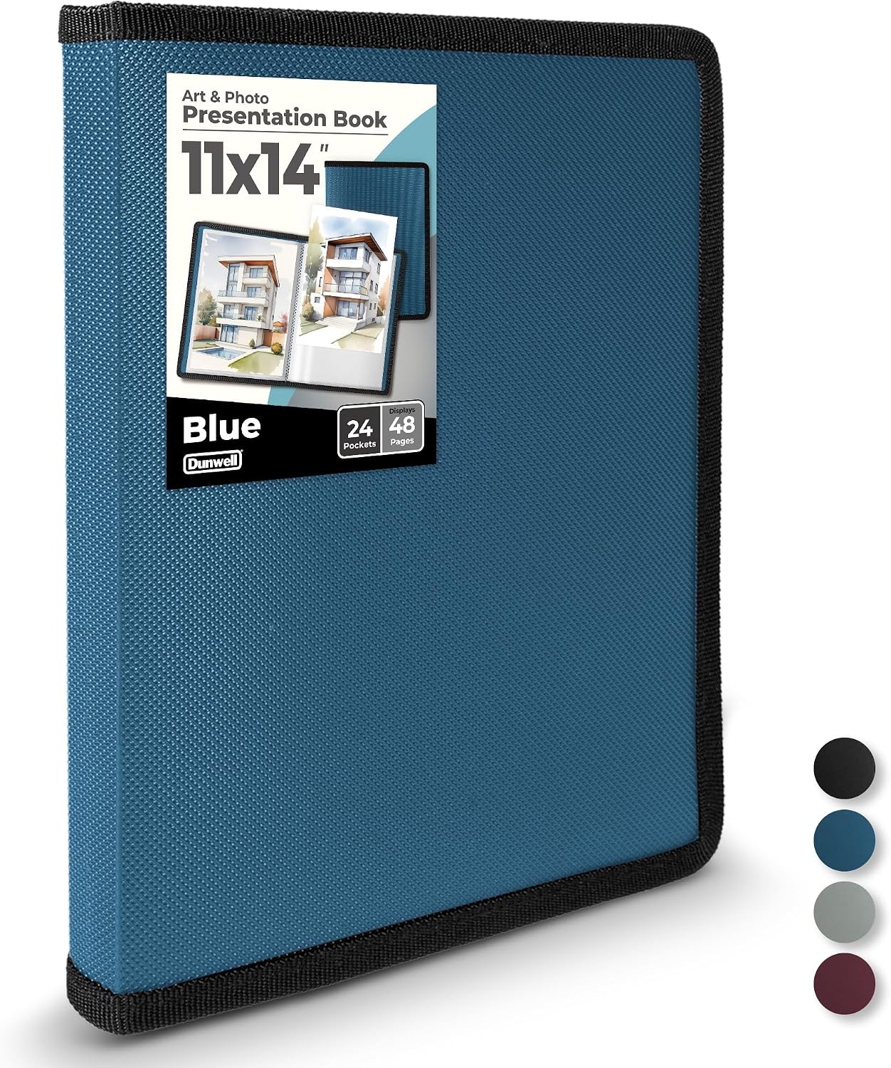 Amazon.com: Dunwell 11x14 Art Portfolio Binder - (Blue) Large Portfolio ...