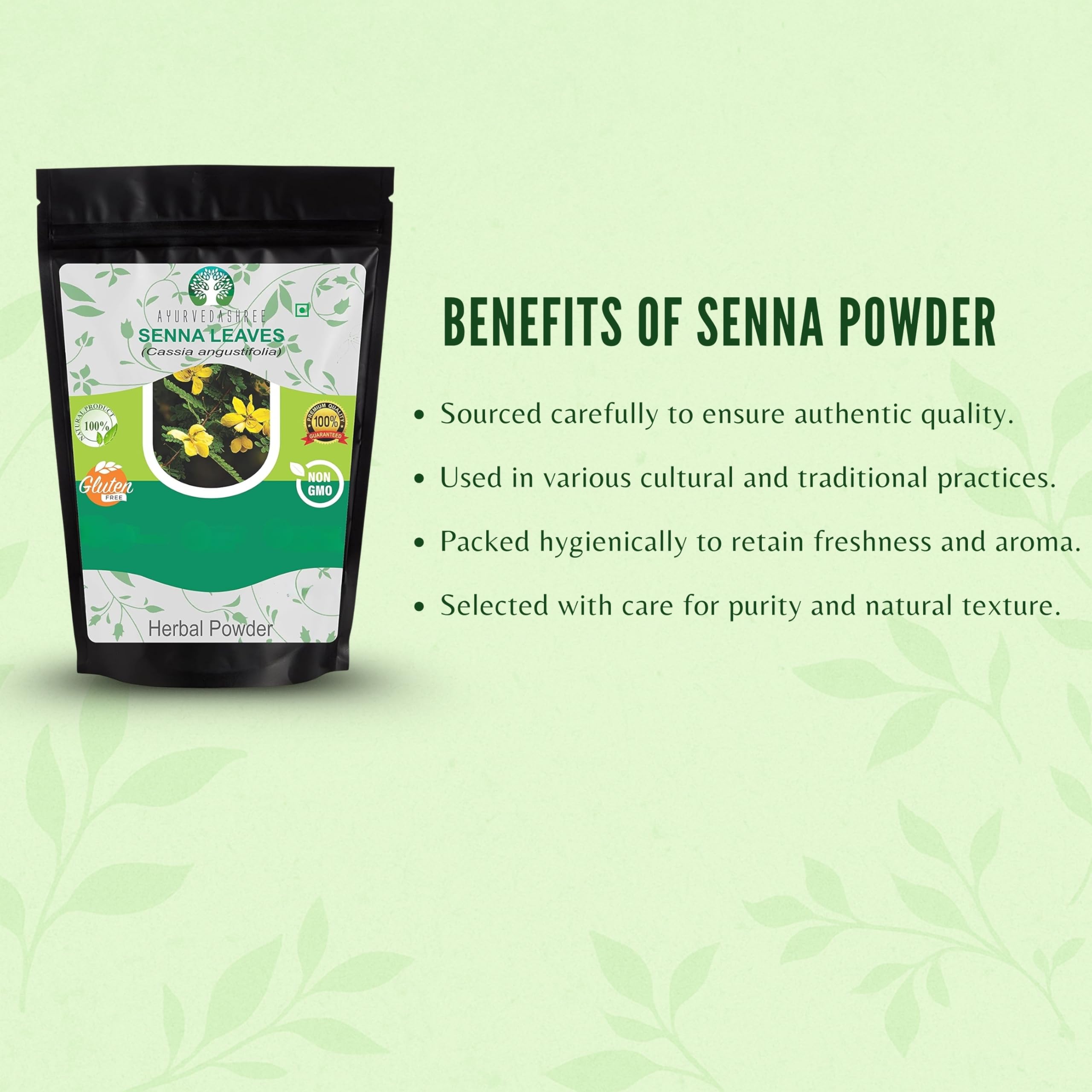 Snapklik.com : Senna Leaf Powder 200 Gm I Cassia Angustifolia Powder I ...