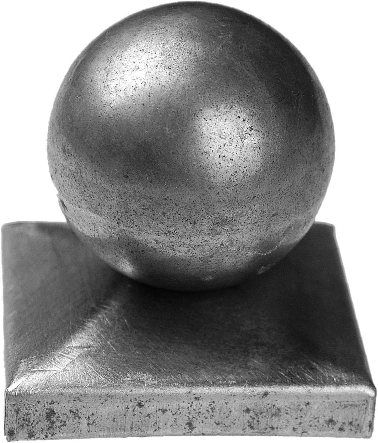 FJB Weld-On Post Cap with 50mm Ball for Square Metal Posts Untreated ...