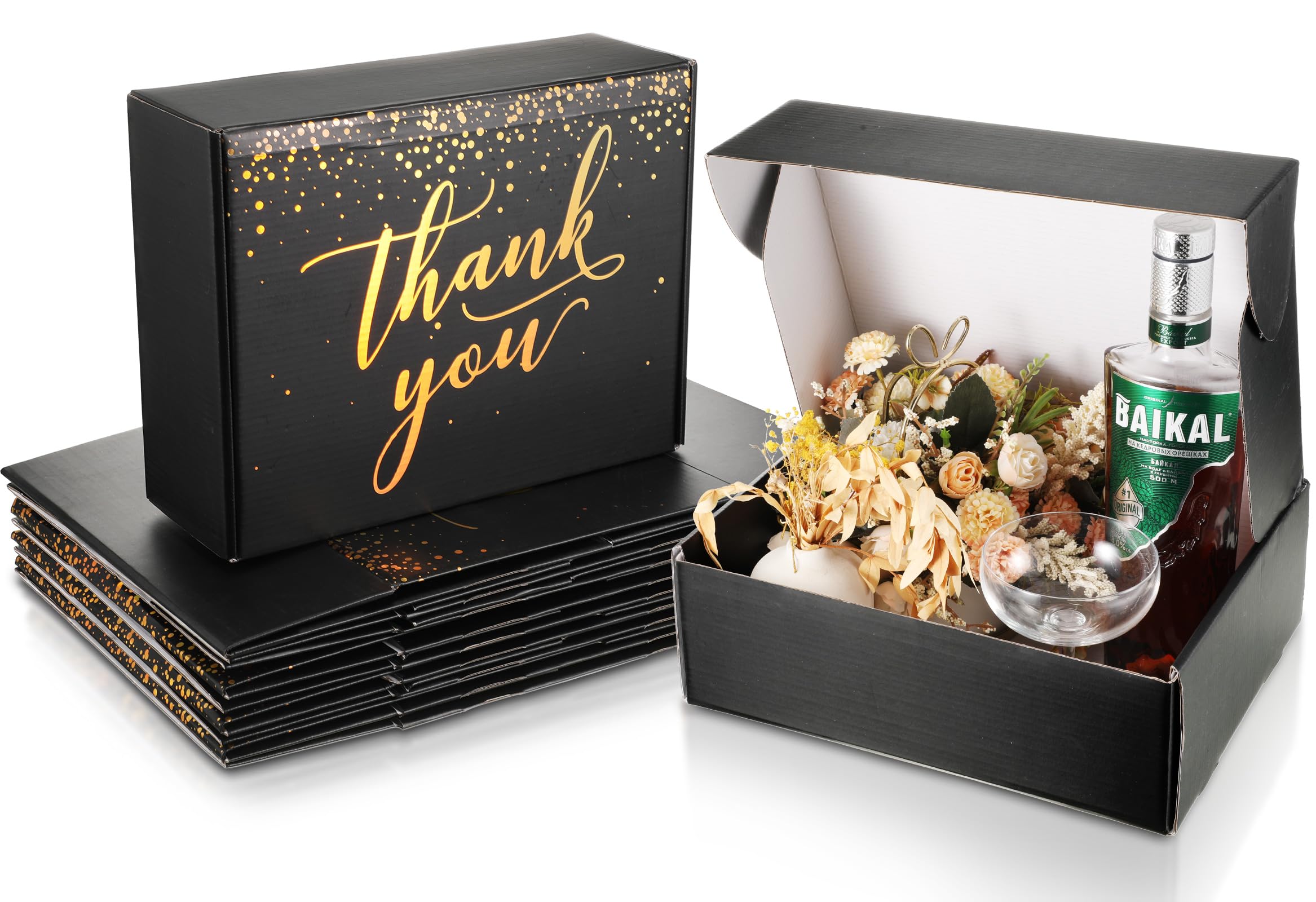 Fulmoon 12x7.8x4 Inch Gift Wrapping Boxes 20 Pack, Gifts Shipping Boxes ...
