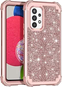 Amazon.com: Miqala for Galaxy A53 5G Case,Glow in The Dark Three Layer Heavy Duty Shockproof ...