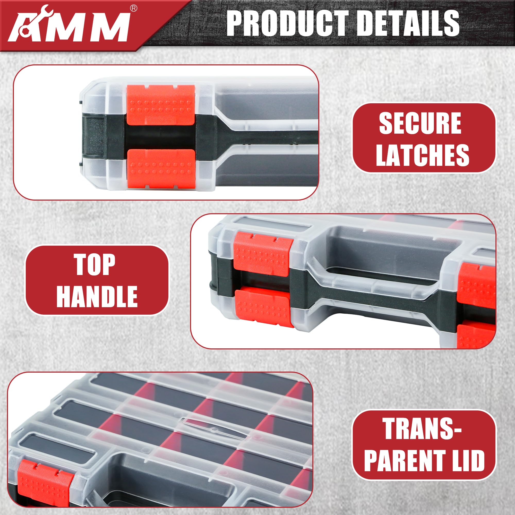 Snapklik.com : AMM Tool Box, Double Side Tool Box Organizer