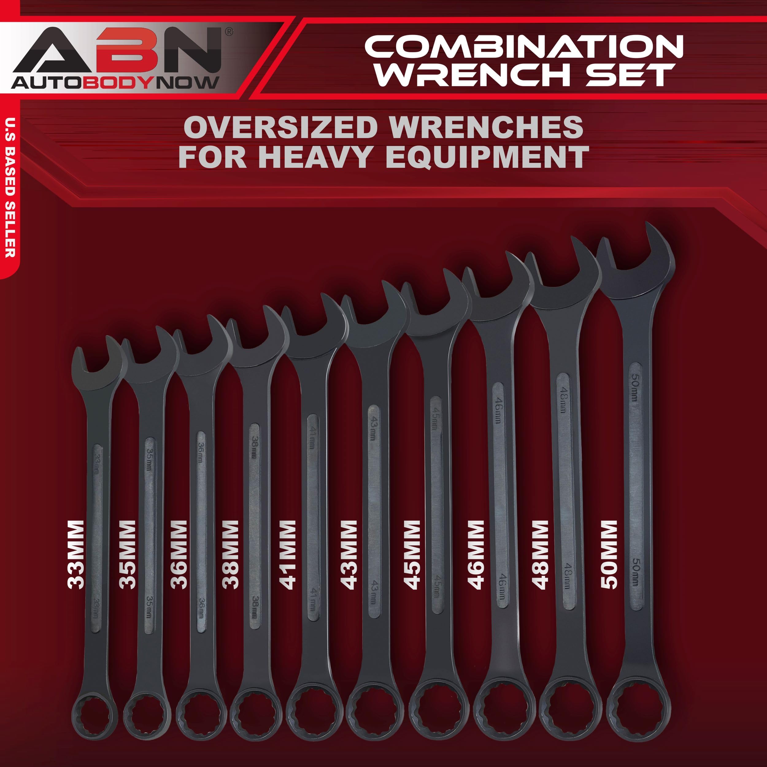 Snapklik.com : ABN Large Combination Wrench Set 33 To 50mm
