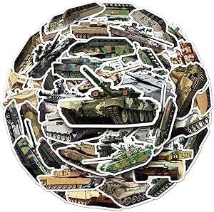 Amazon.com: 50 Tank Stickers Military Tanks Waterproof Vinyl Stickers ...