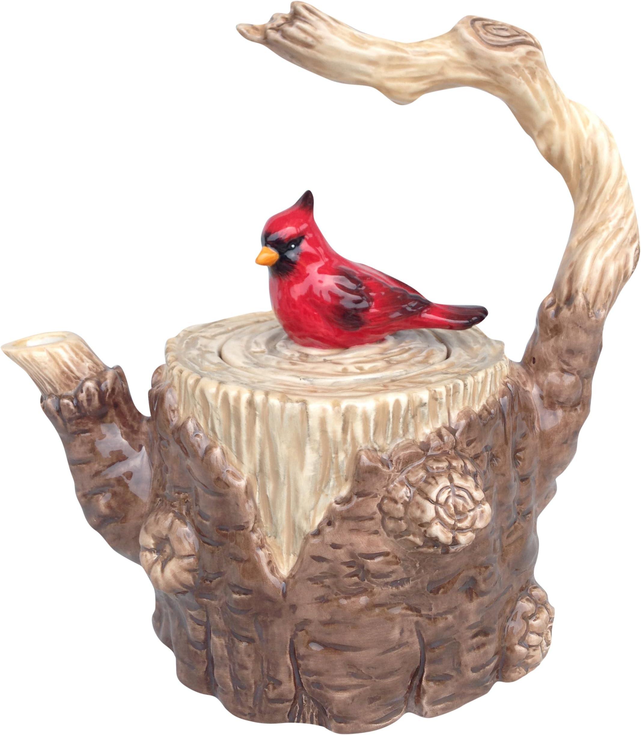 Amazon.com: Blue Sky Ceramic Tree Stump Teapot, 9-inch Height : Home ...