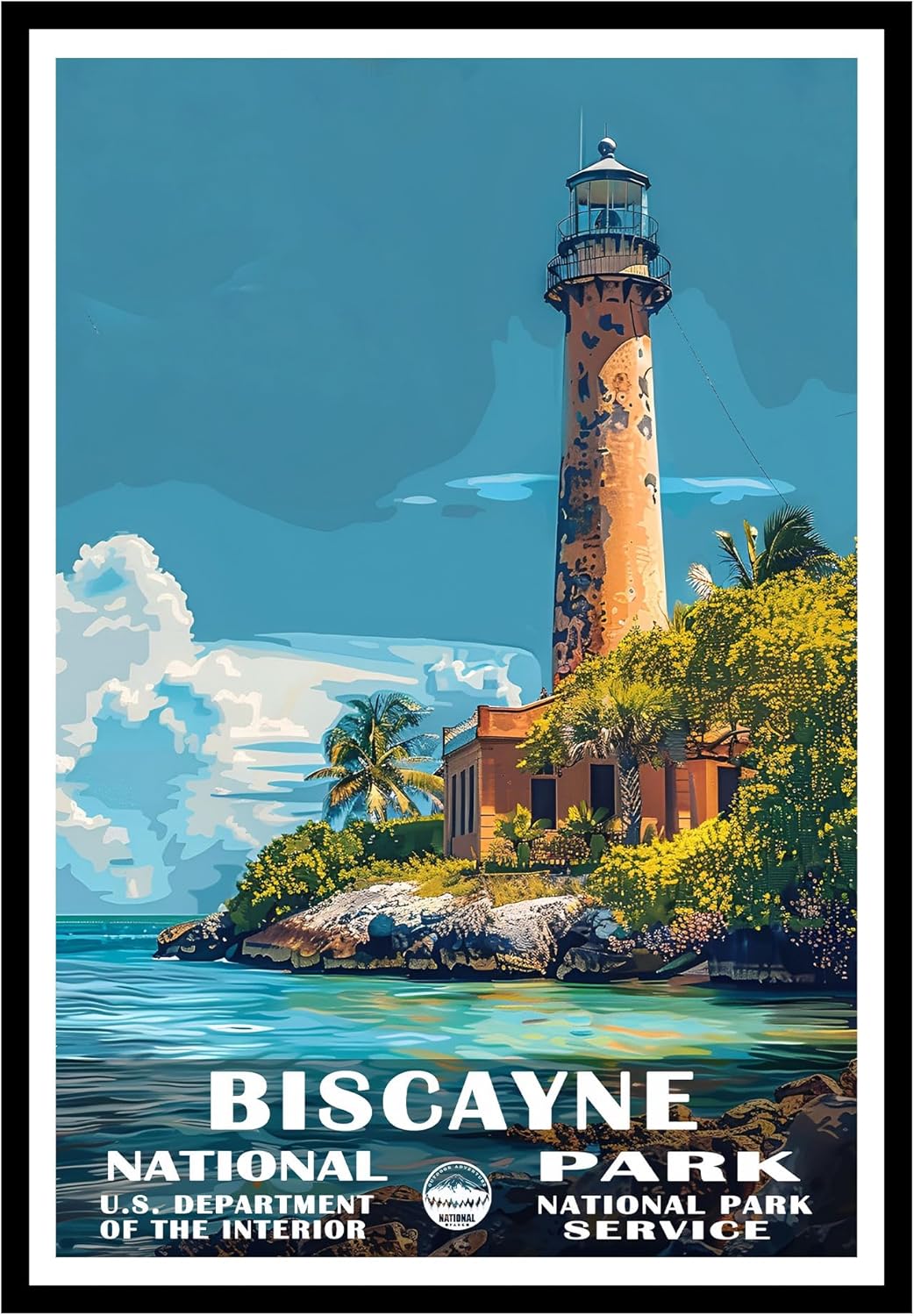 Amazon.com: Biscayne National Park Poster, Biscayne National Park Wall ...