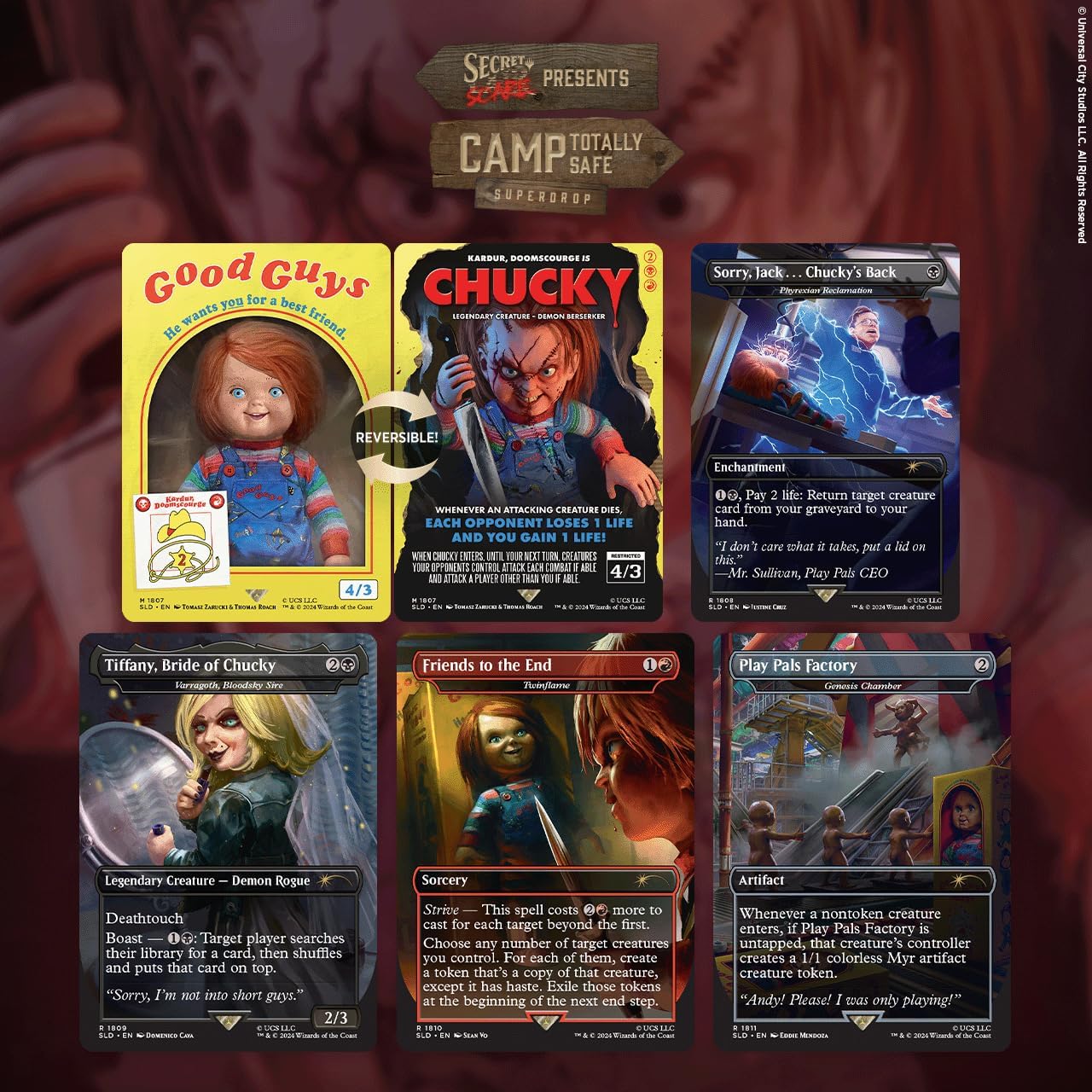 Amazon.com: Magic the Gathering Secret Lair x Chucky Foil Edition ...