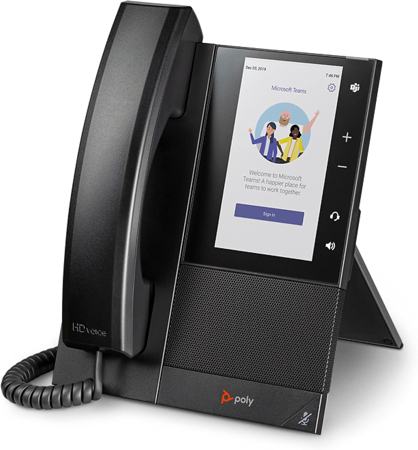 Poly CCX 505 Teams Edition Phone with Handset (Polycom) - Wi-Fi Enabled ...