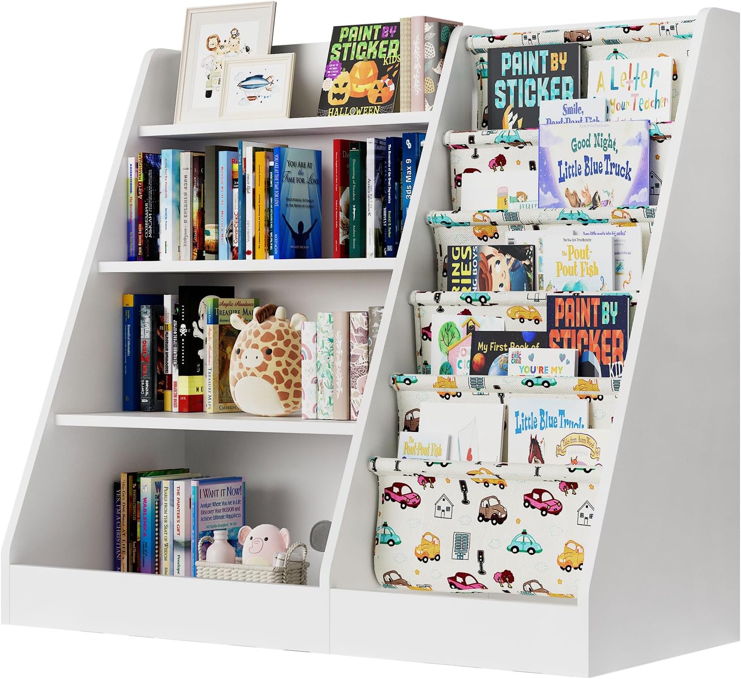 Amazon.com: NELYE Wooden Cube Bookcase with Legs - 3-Tier Open Shelf ...