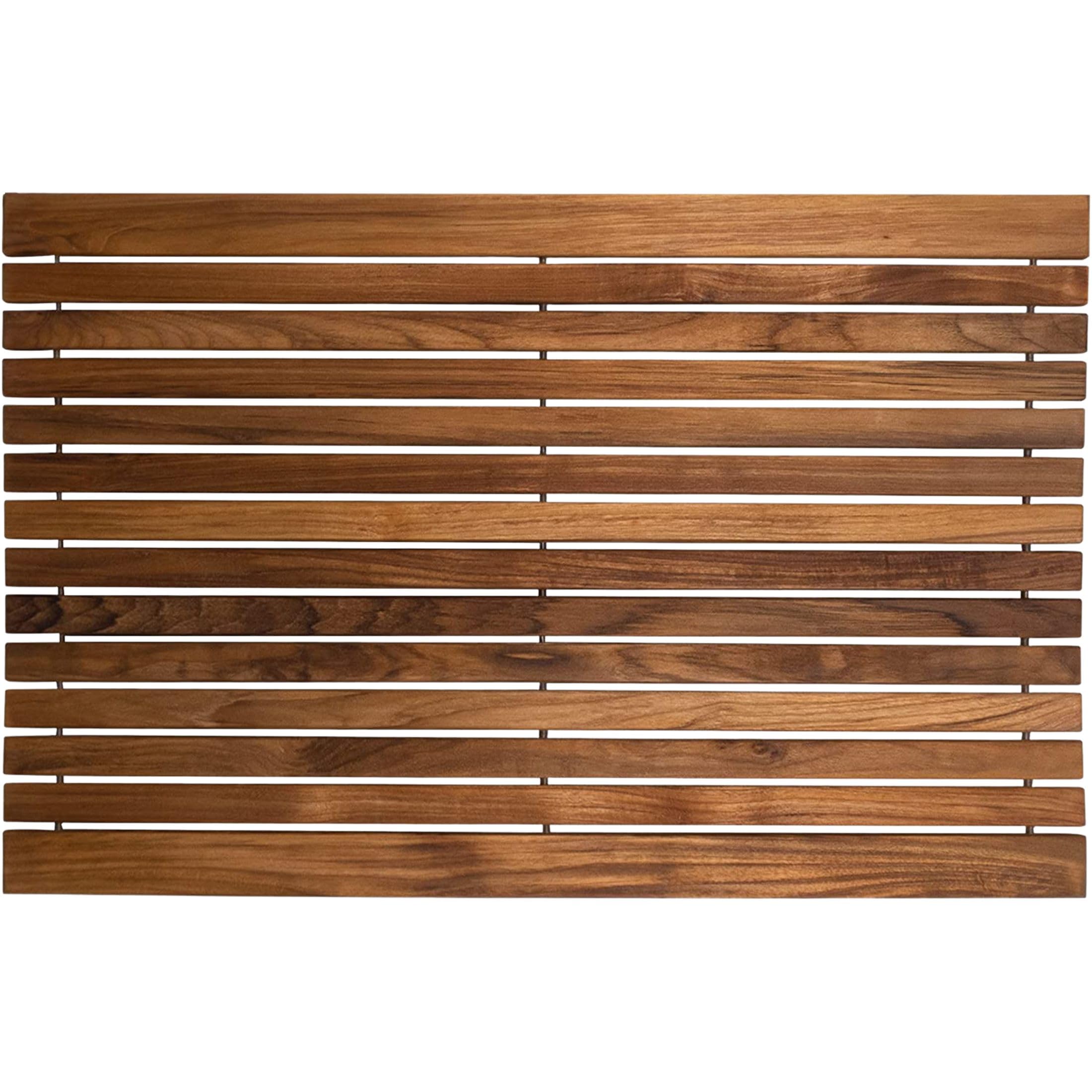 Amazon.com: Nordic Teak 100% Solid Teak Wood String Mat - Indoor and ...