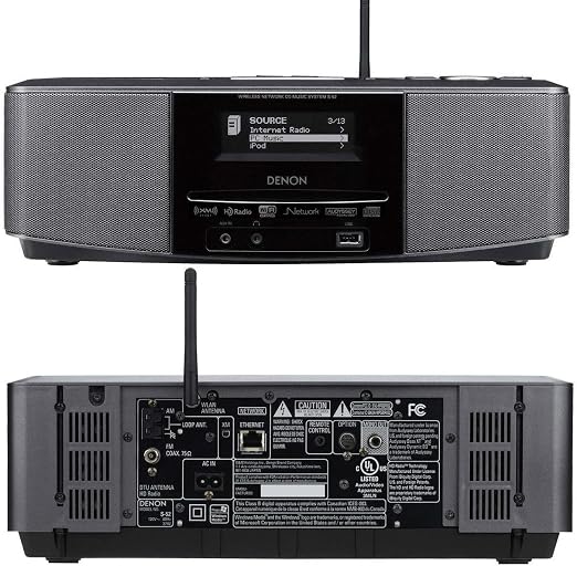 Denon S-52 Wireless Network CD HiFi System with integral iPod dock ...