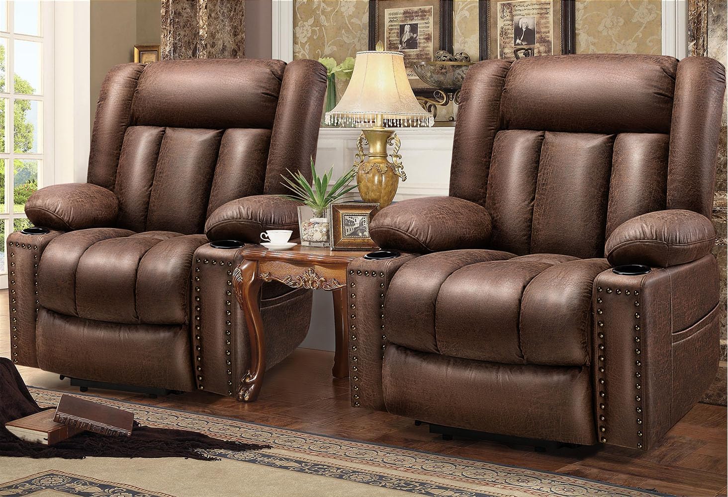 Amazon.com: Cfvyne Large Power Lift Chairs Recliners for Elderly Set of ...