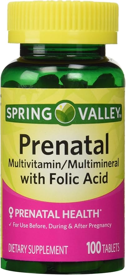 Amazon.com: Spring Valley - Prenatal, Multivitamin, Multimineral, 100 ...
