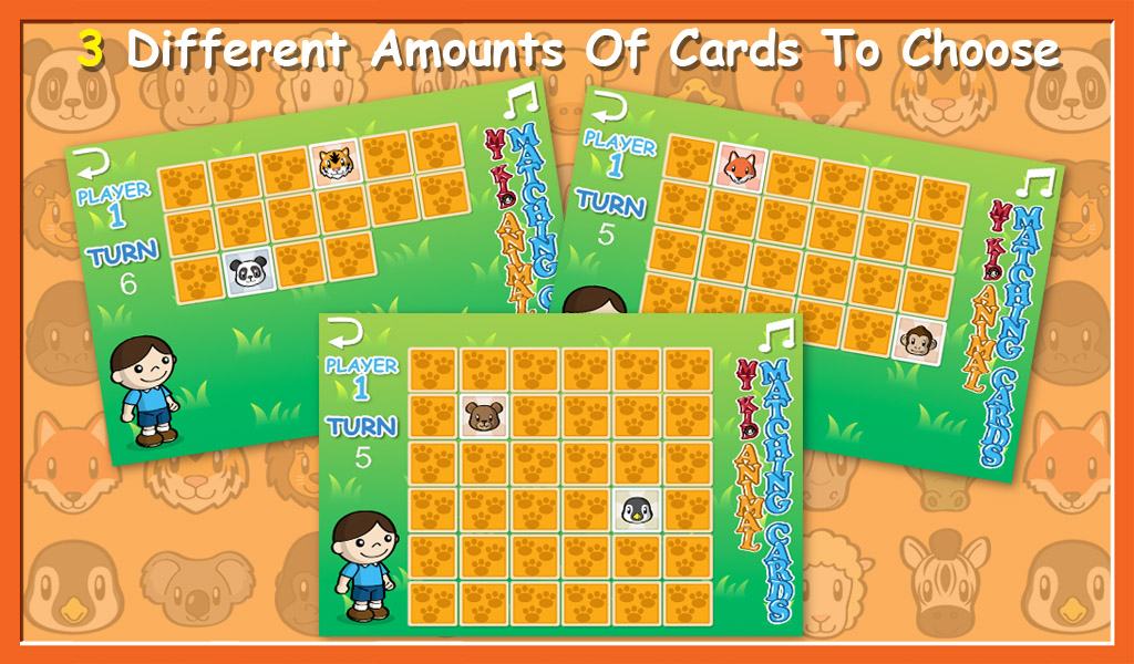 My Kid Animal Matching Cards Lite - App on Amazon Appstore