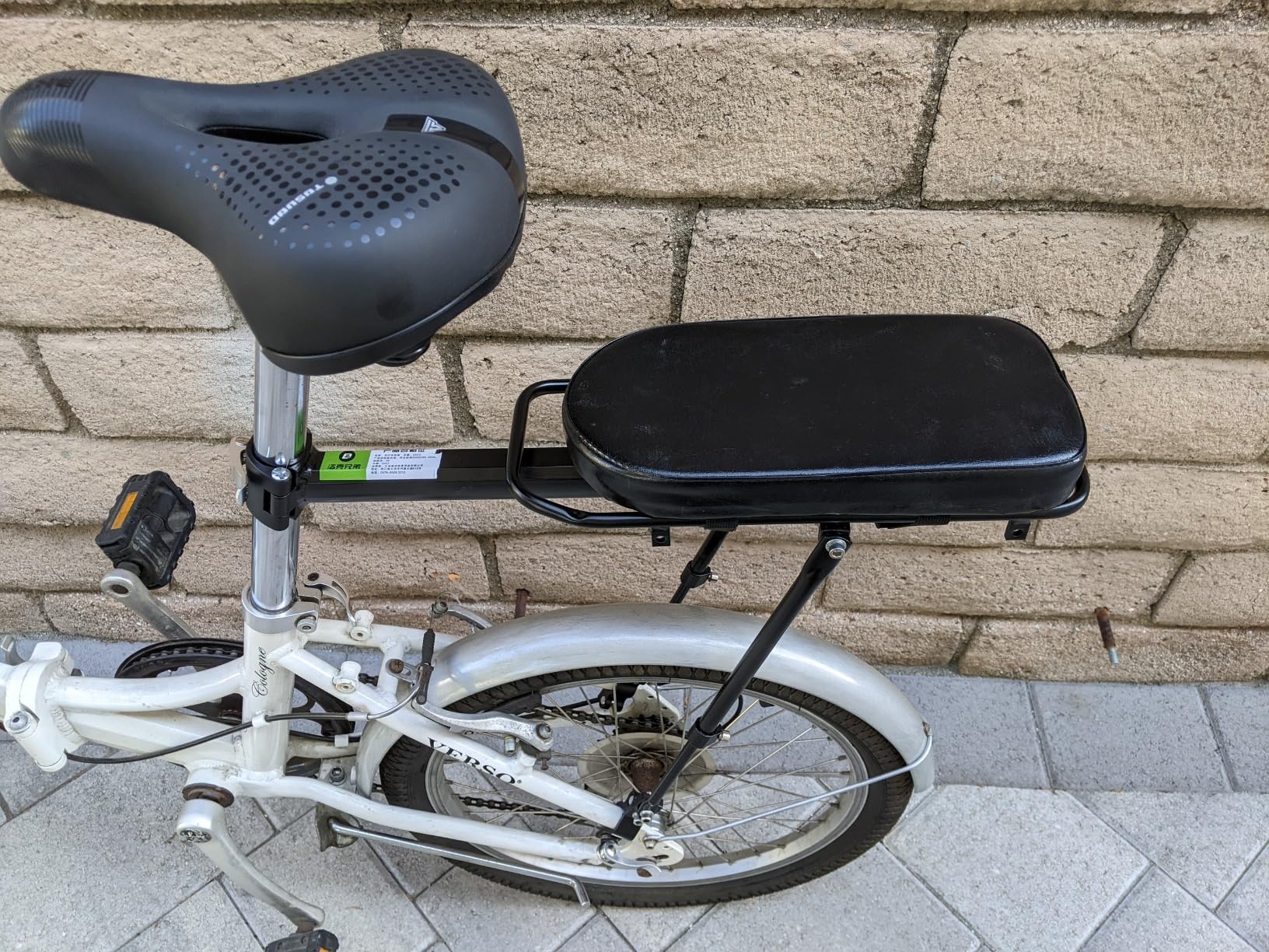 Amazon.com : Comfortable Bike Seat Bicycle Rear Manned Cover Cushion ...