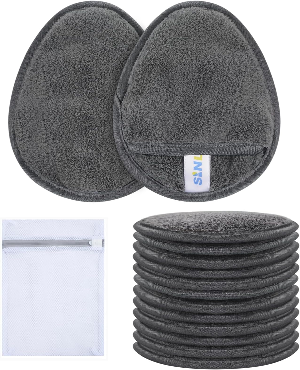 Amazon.com: Nugilla Reusable Makeup Remover Pads, 18 Packs Microfiber ...