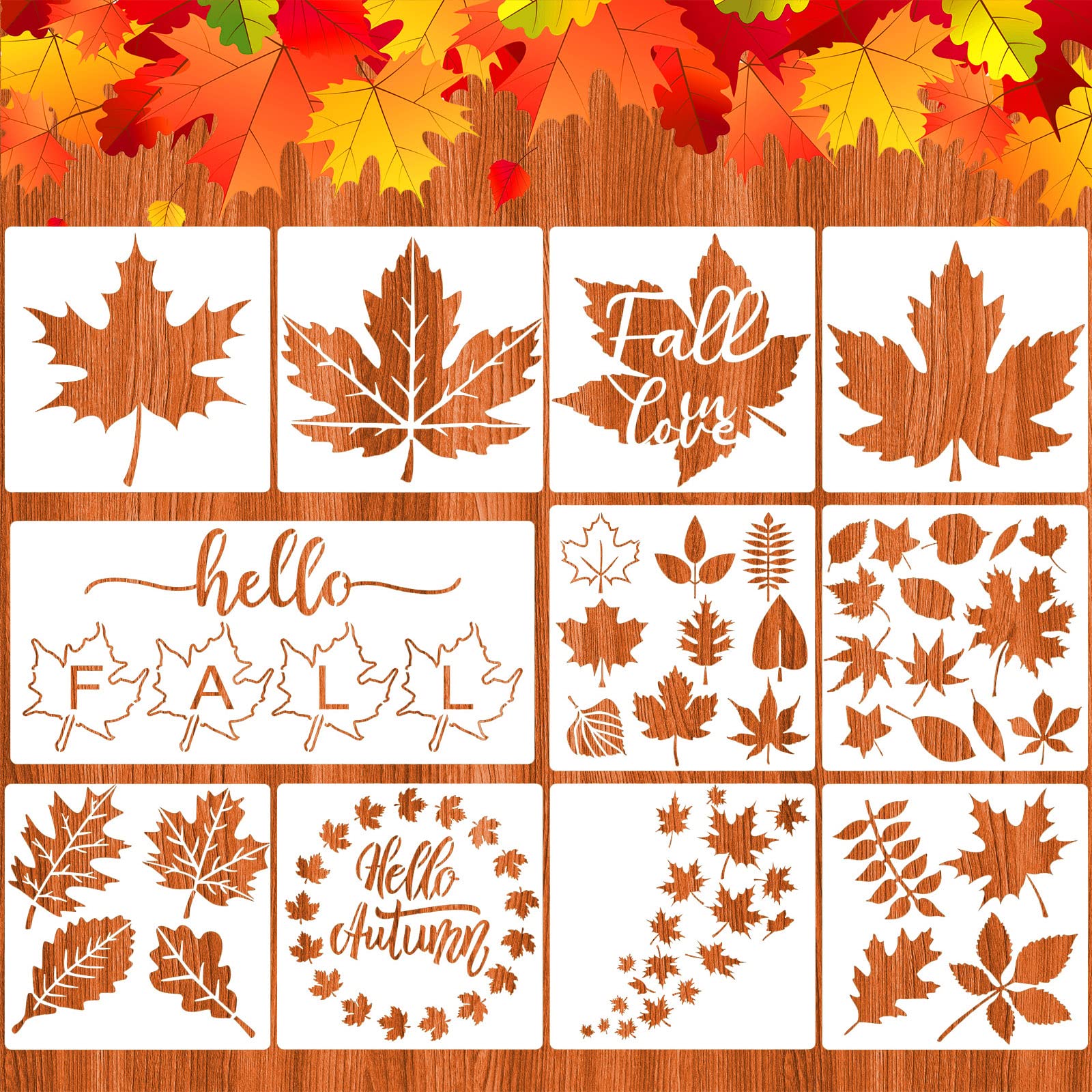 Thanksgiving Leaf Stencils