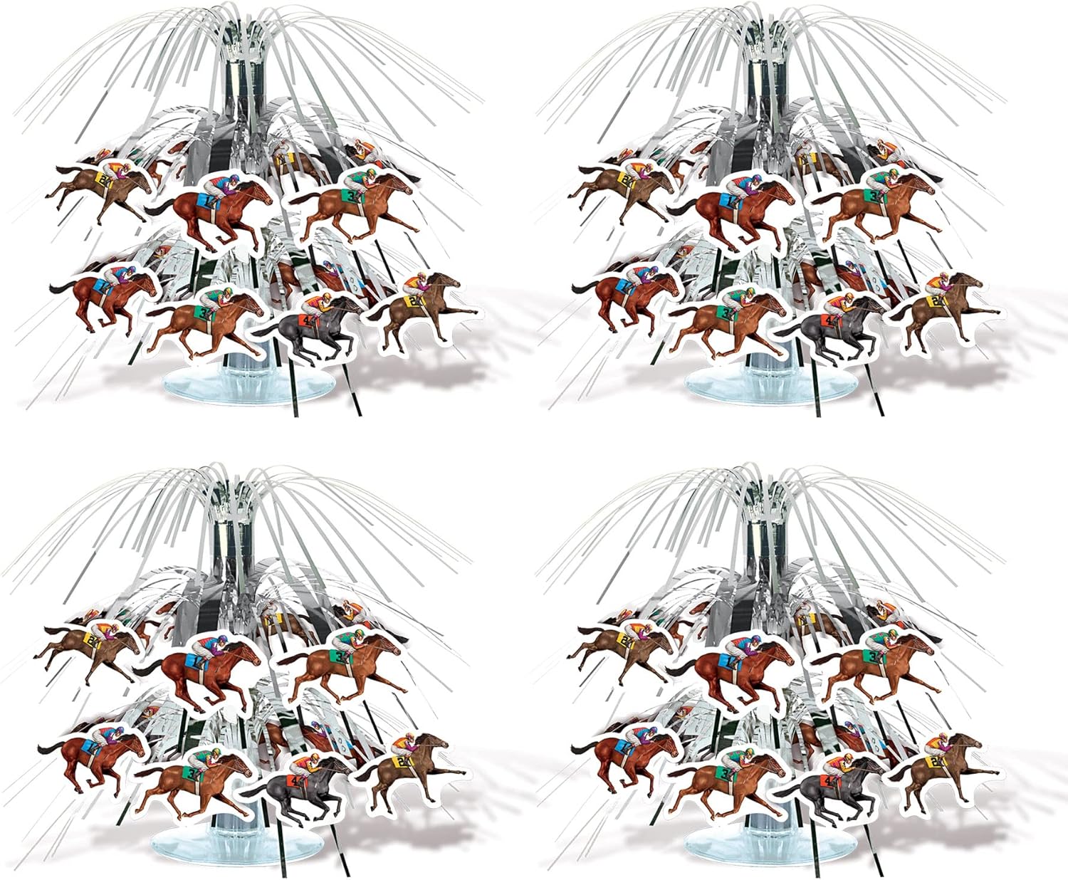 Amazon.com: Beistle 4 Piece Mini Cascade Horse Racing Centerpieces ...
