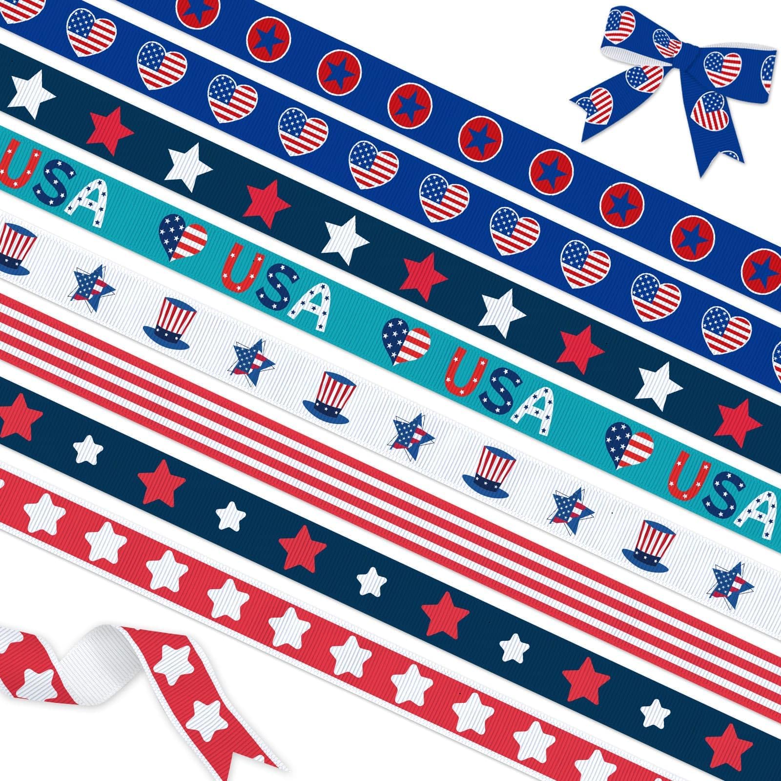 Amazon.com: 4 PCS Police Day Ribbons for Crafting, 3/8" Width Grosgrain ...