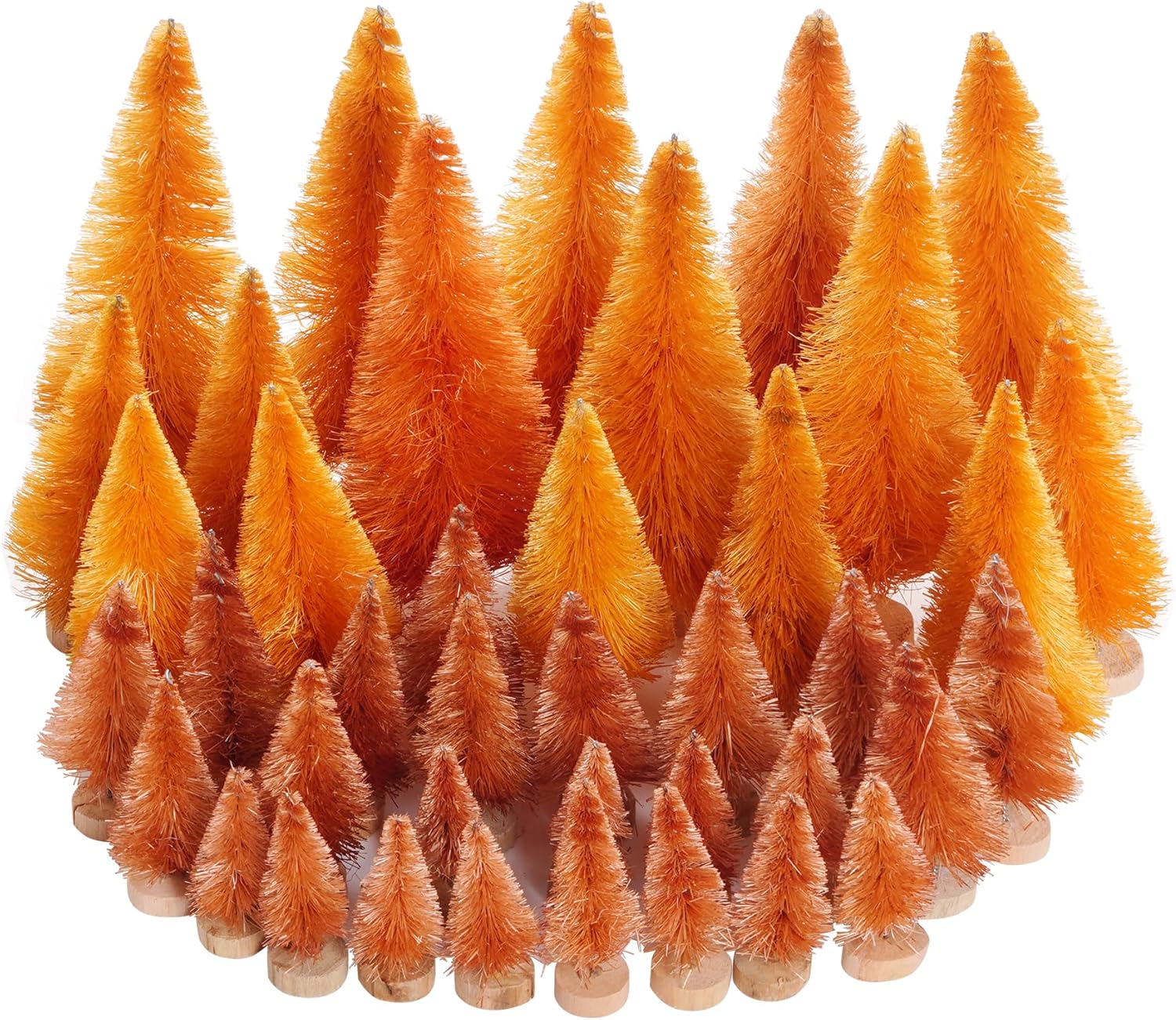 Amazon.com: Yookat 40Pcs Mini Christmas Trees Artificial Mini Pine ...
