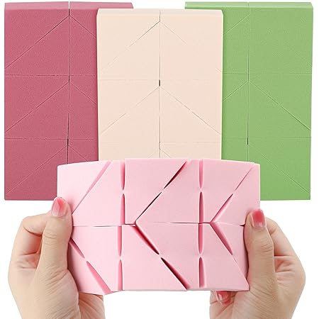 Amazon.com : 100 Pieces Cosmetic Sponges Latex Makeup Foam Wedges ...