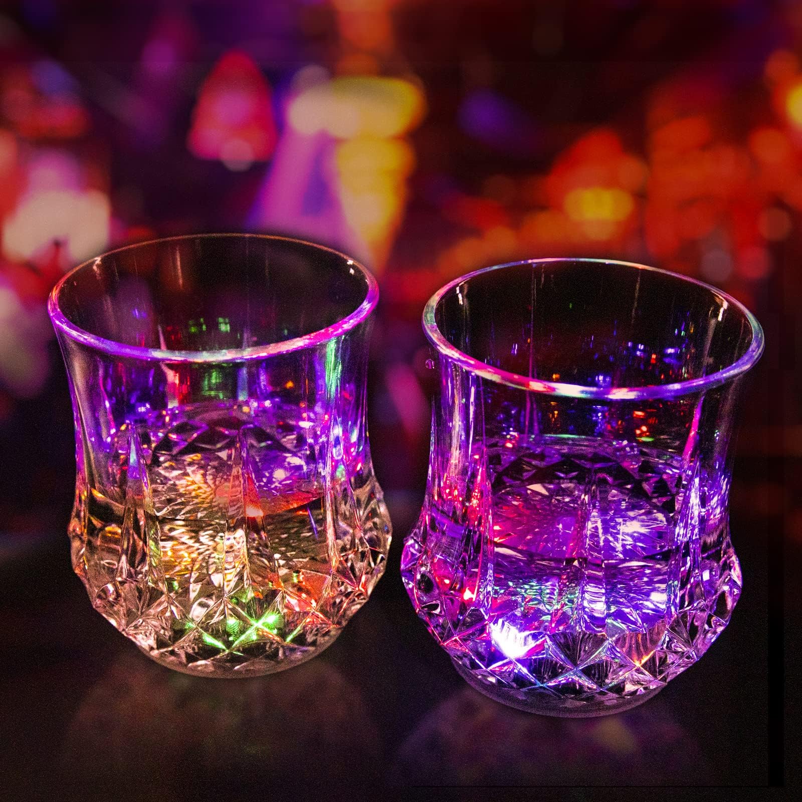 Amazon.com | Light Up Travel Cups (Set of 6) - 14 oz Double Walled LED ...