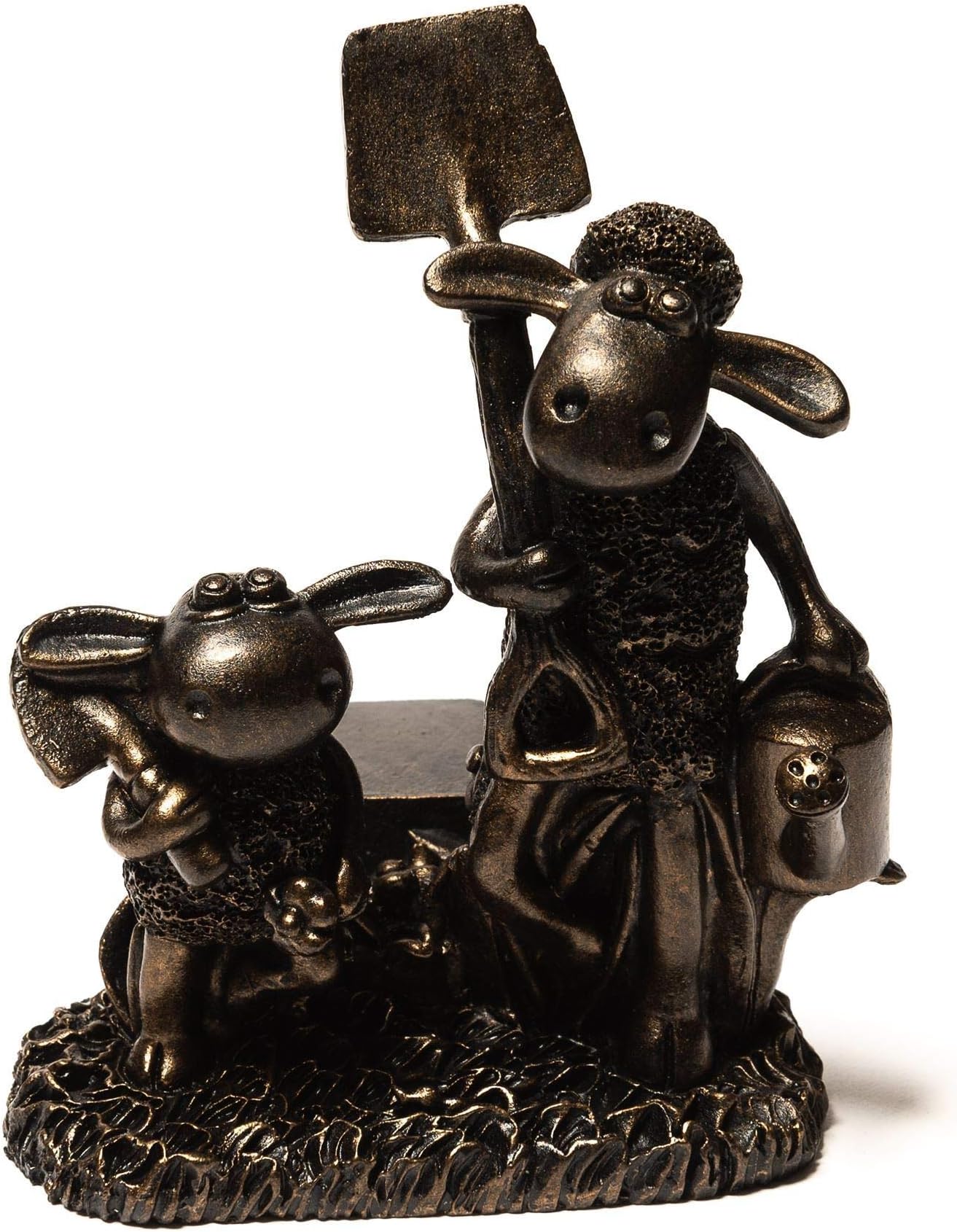 Amazon.com : Creative Co-Op Resin Sheep Planter with Distressed Iron ...