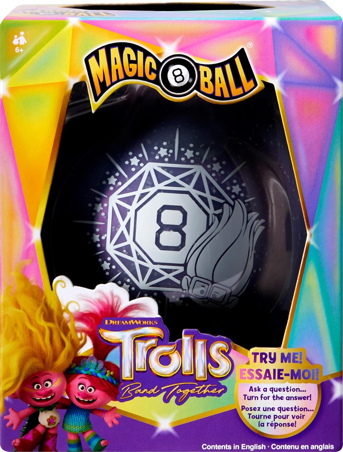 Amazon.com: Mattel Games Magic 8 Ball DreamWorks Trolls Band Together ...