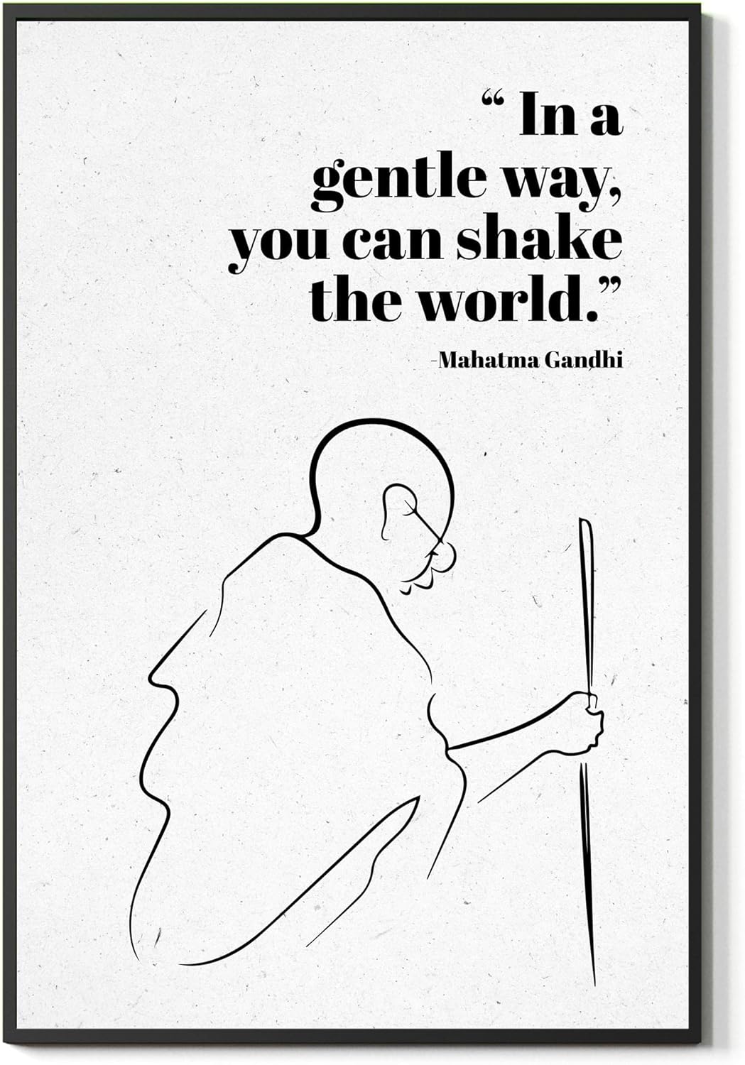 FESOGO In A Gentle Way You Can Shake The World Mahatma Gandhi – Arte de ...