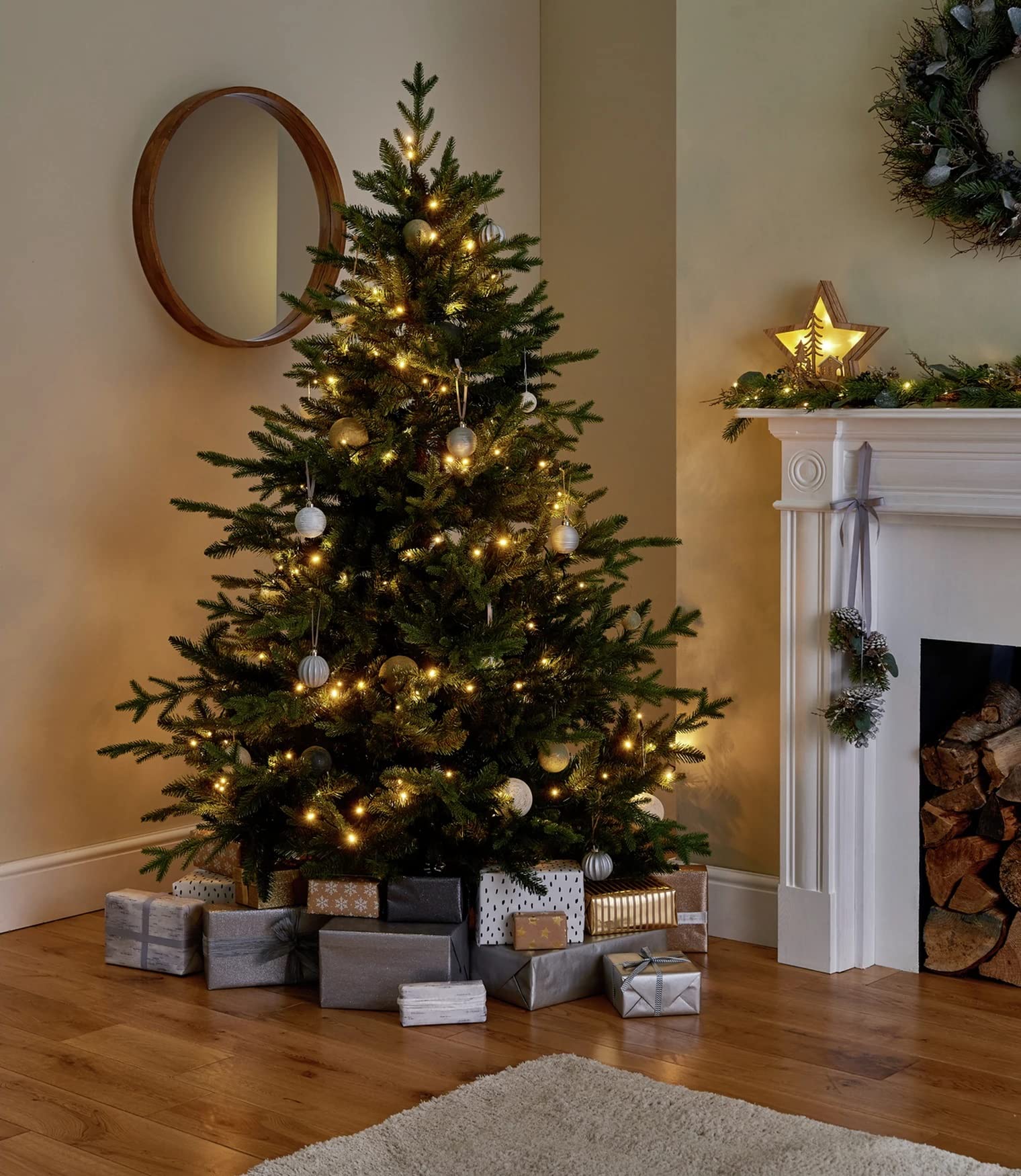 Habitat Christmas Trees Habitat 6ft Pre Lit Natural Look Pop Up Tree