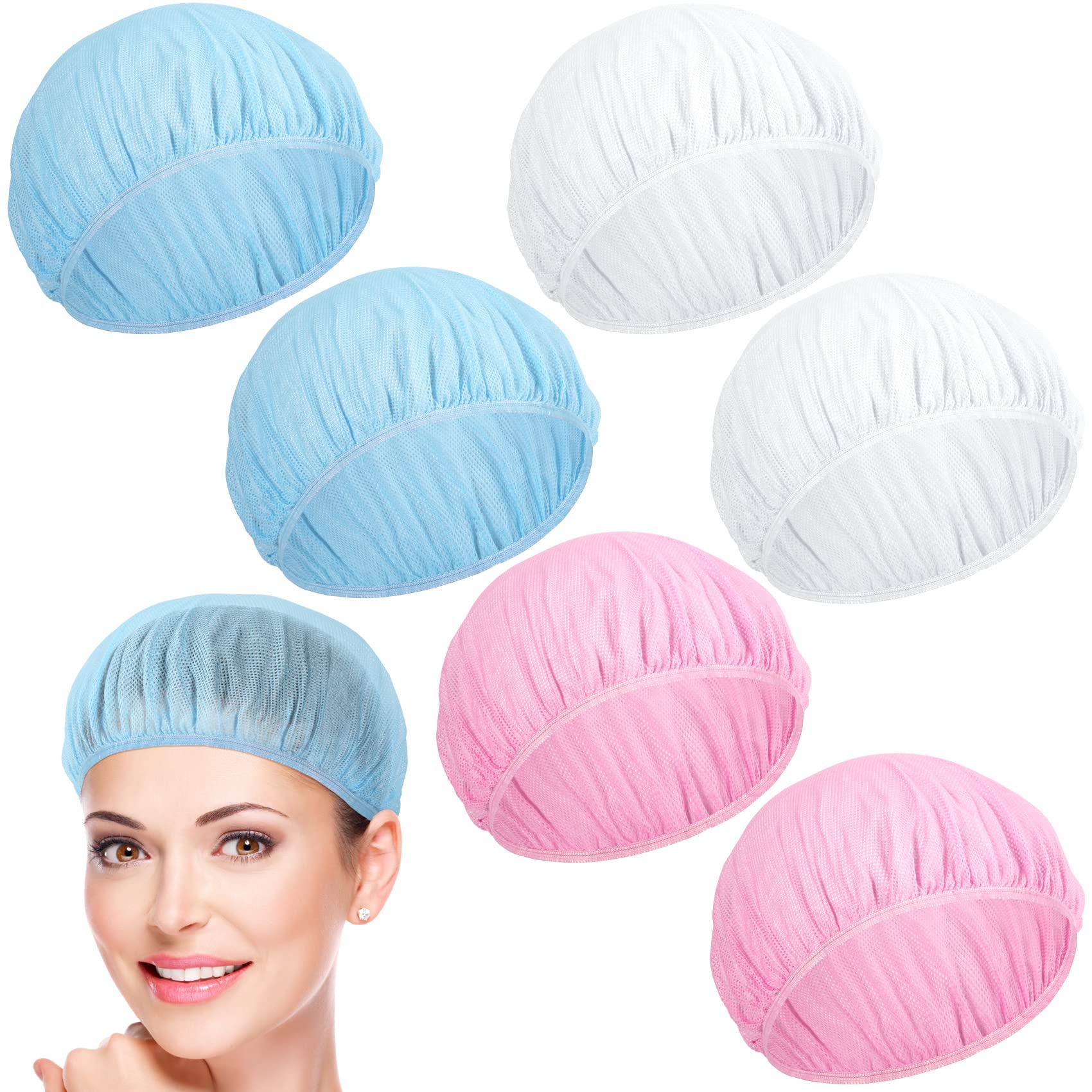 Amazon.com : ANCIRS 6 Pack Static-Free Mesh Caps for Women Night Sleep ...