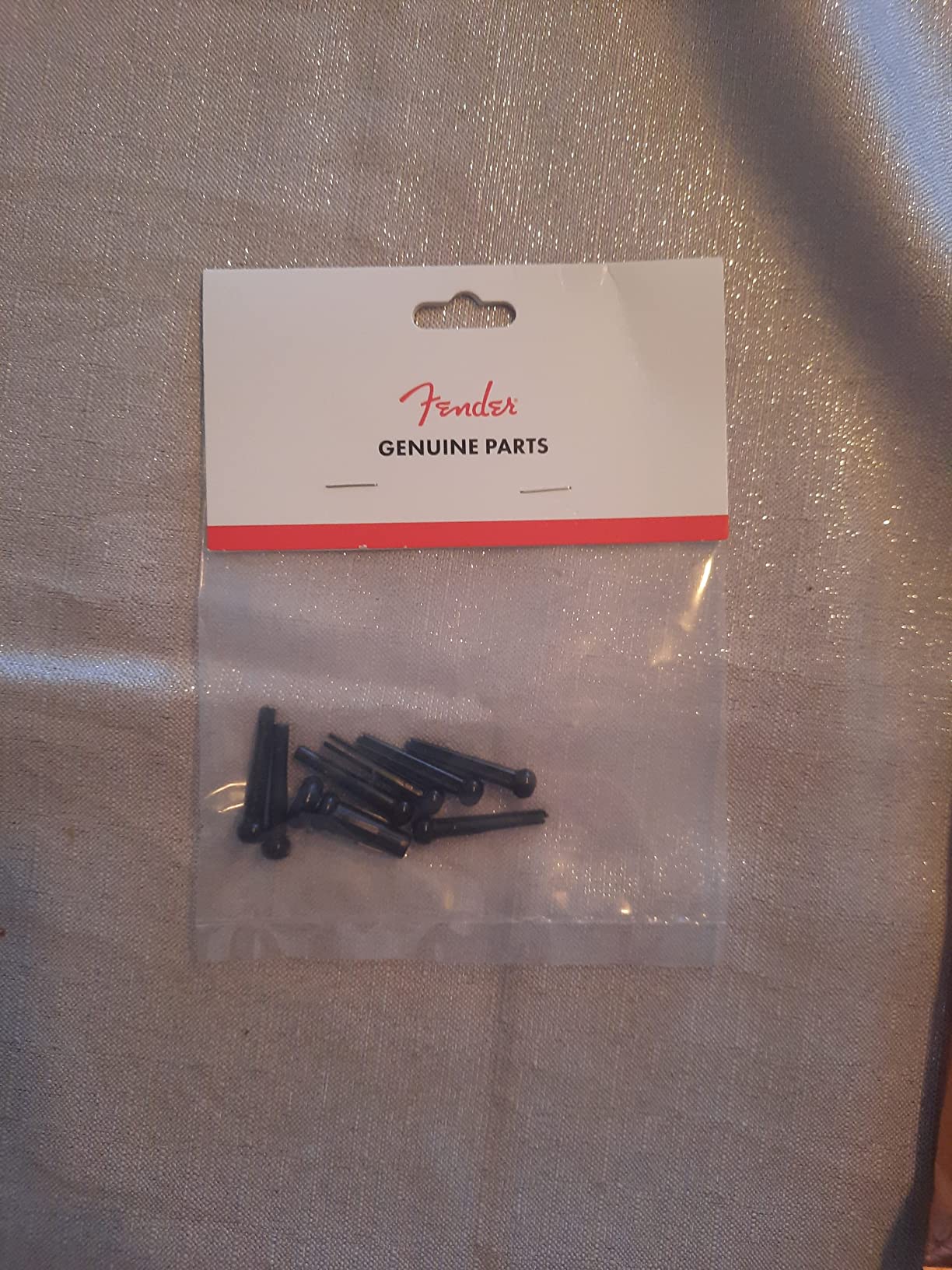 Amazon.com: Fender Bridge Pin Set - Ivory w/ Black Dot : Musical ...